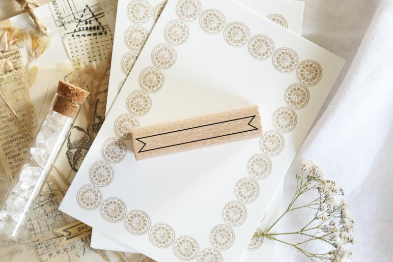 Stempel - Banner, mittelgroß - Einzigartige Papierprodukte