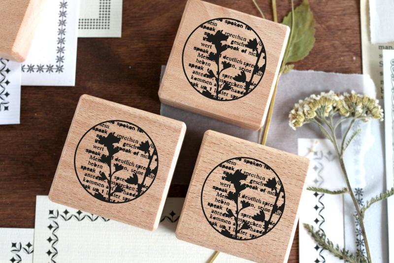 Stempel - Abstract floral No.6 - Einzigartige Papierprodukte